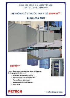 Hệ Thống Xử Lý Nước Thải Biofast AAO - Petech Corporation